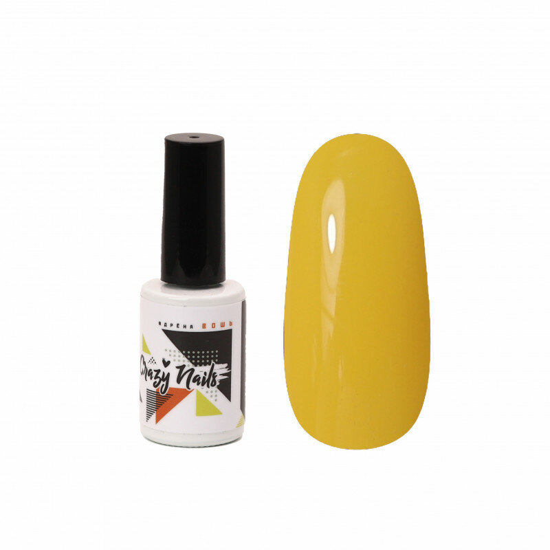 Гель-лак Crazy Nails, Коллекция "Квентин Буратино", цвет Ядрена", 10мл.