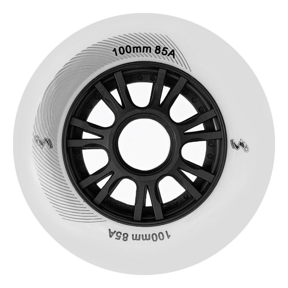 Колесо для роликовых коньков Cougar Speed Skating, 100мм/85А, белое