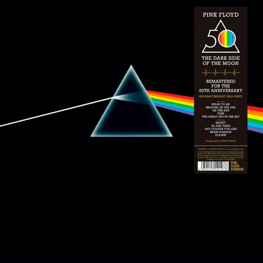 Виниловая пластинка Pink Floyd – The Dark Side Of The Moon 180g (50th Anniversary Remastered) (LP)