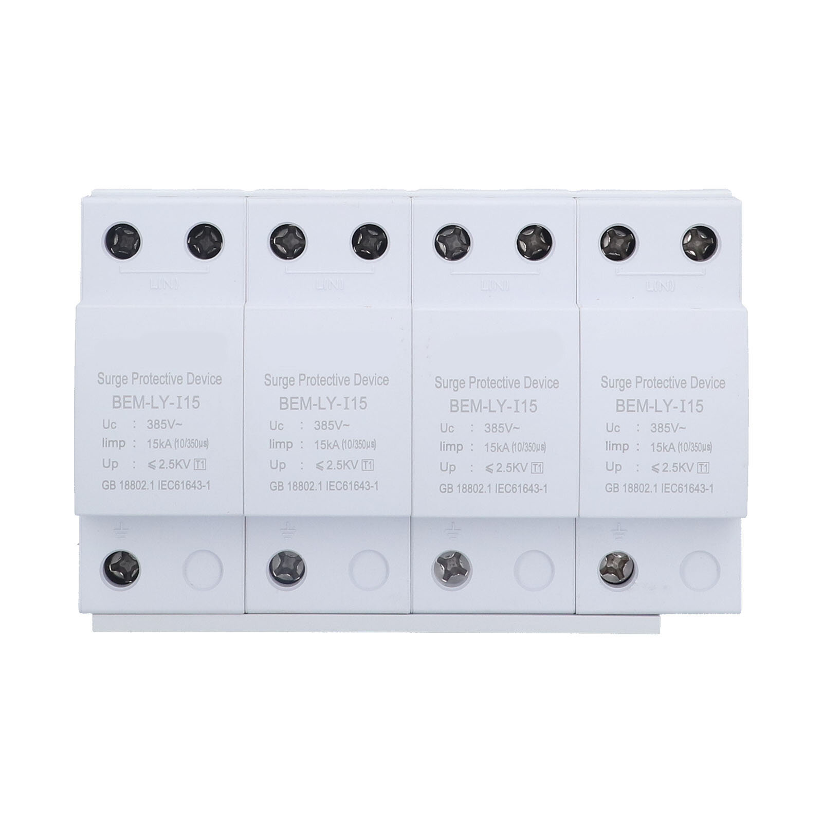 BERM Surge Protective Device House Arrester Protector 4P 15KA SPD 1 Level BEMLYI15 220V/385V