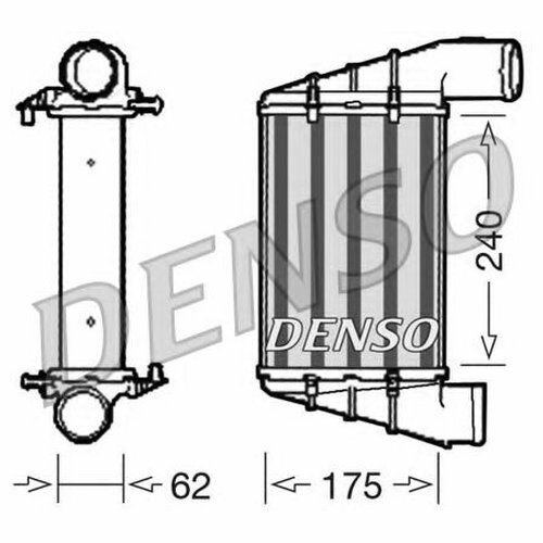 Интеркулер Denso DIT02001 для Audi A4, A6; VW Passat