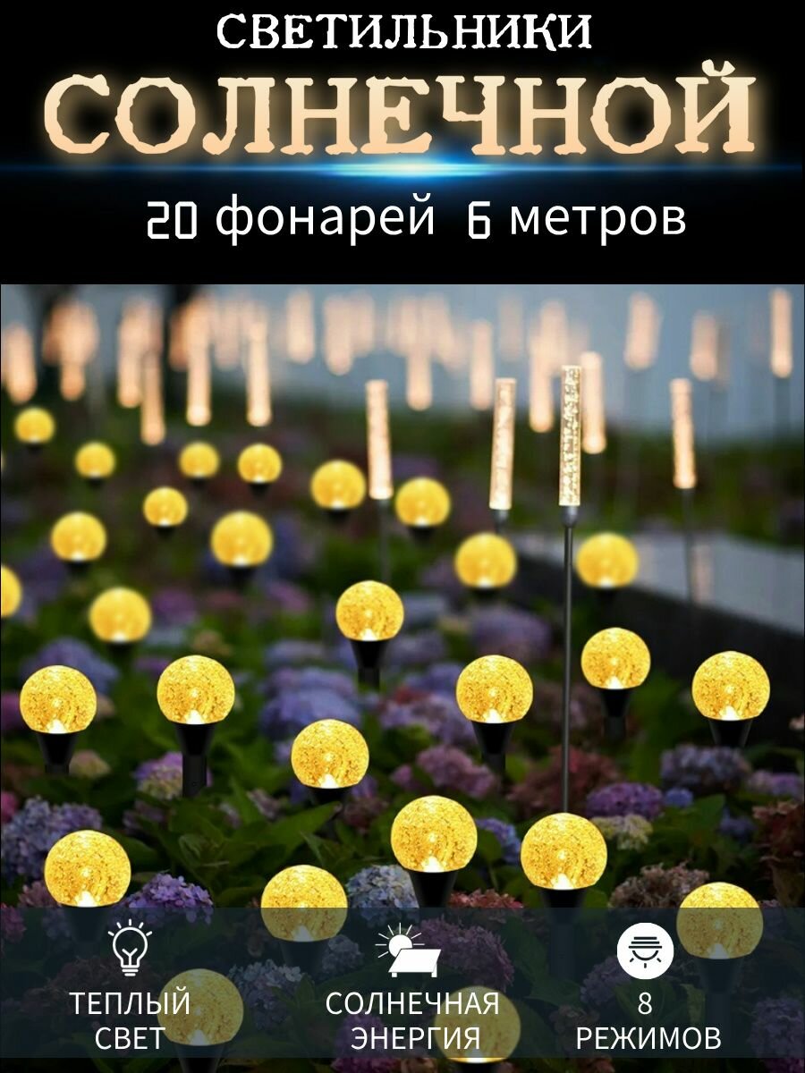 Садовые светильники уличные, Солнечных фонарей уличных, Светильники ландшафтные на солнечной батарее