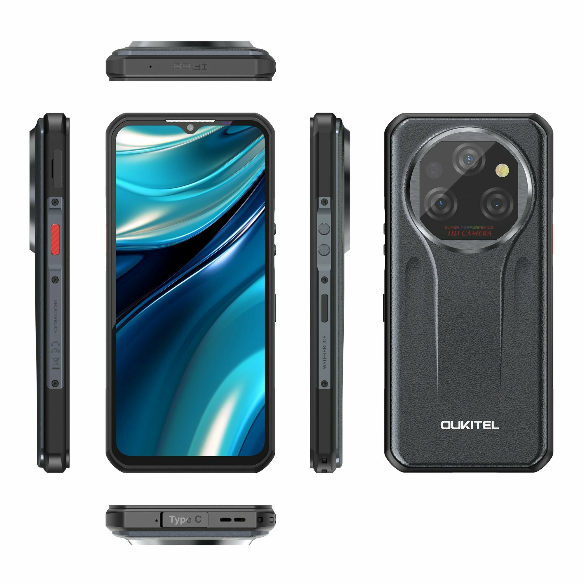 Смартфон Oukitel WP39 6/256 Black — фото 1