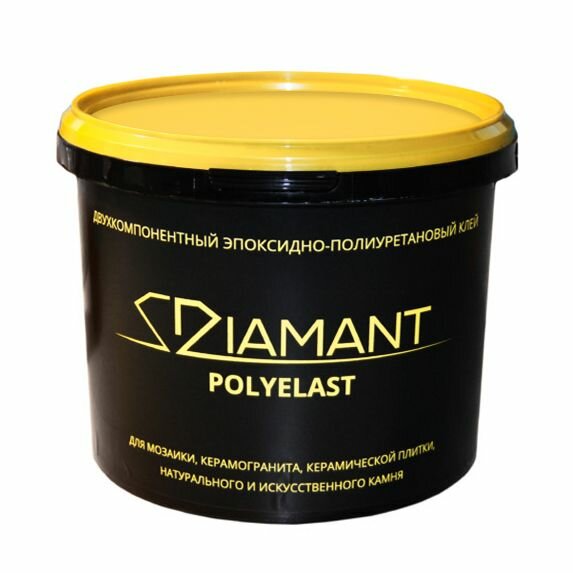 Густой клей эпоксидно-полиуретановый DIAMANT POLYELAST (Диамант Полиэласт), 3 кг.