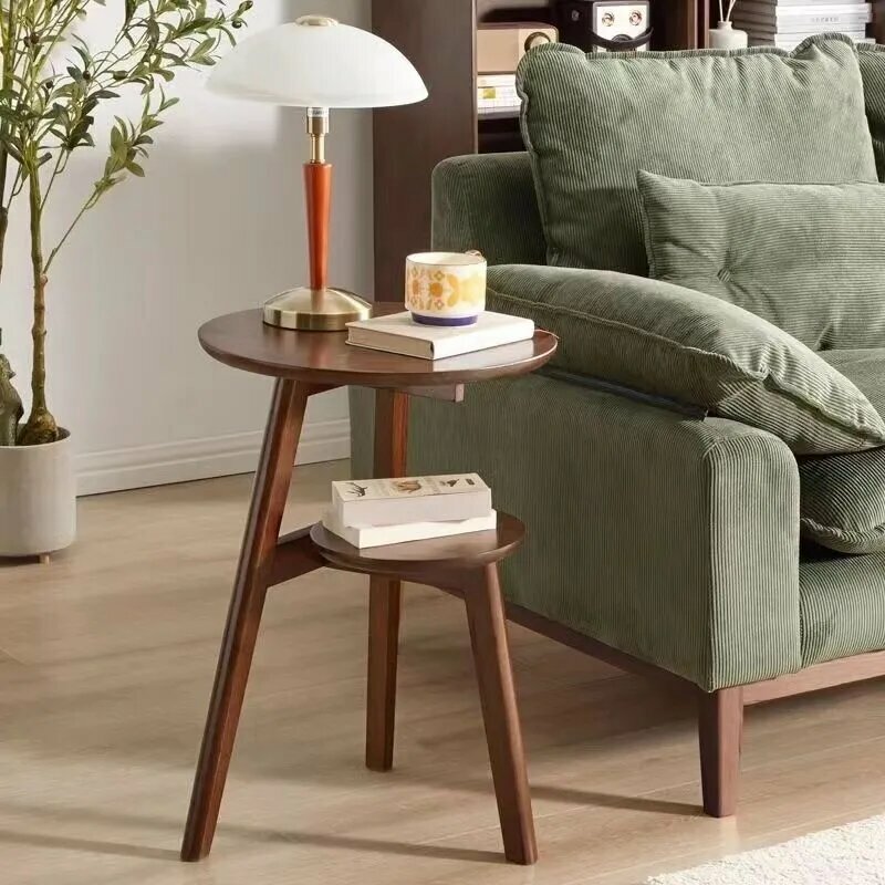 Журнальный стол MUSEN, шпон, коричневый, готика, 42x42x60 см