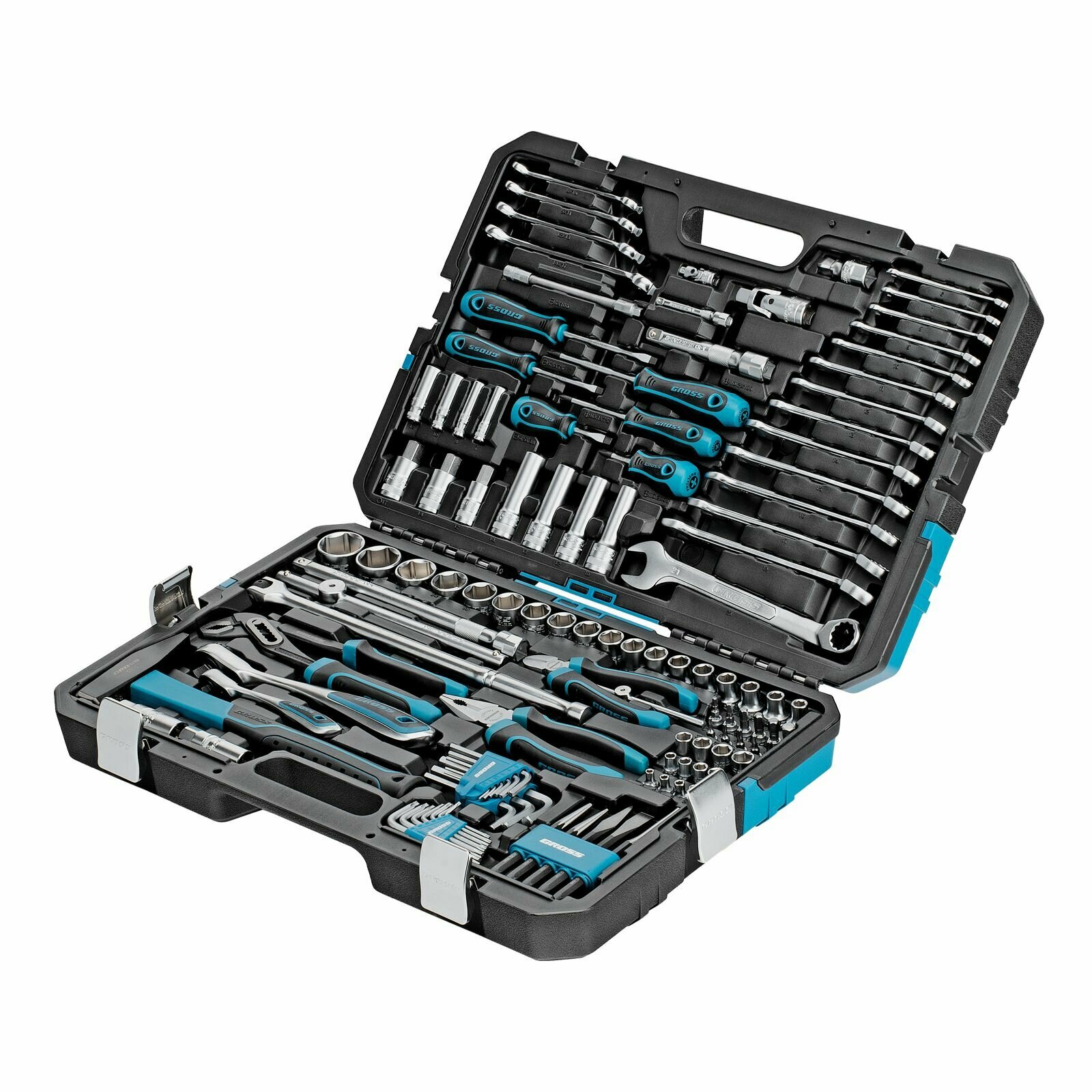 Набор инструментов, 1/4", 1/2", CrV, 120 зубьев, 115 предметов Gross 14152