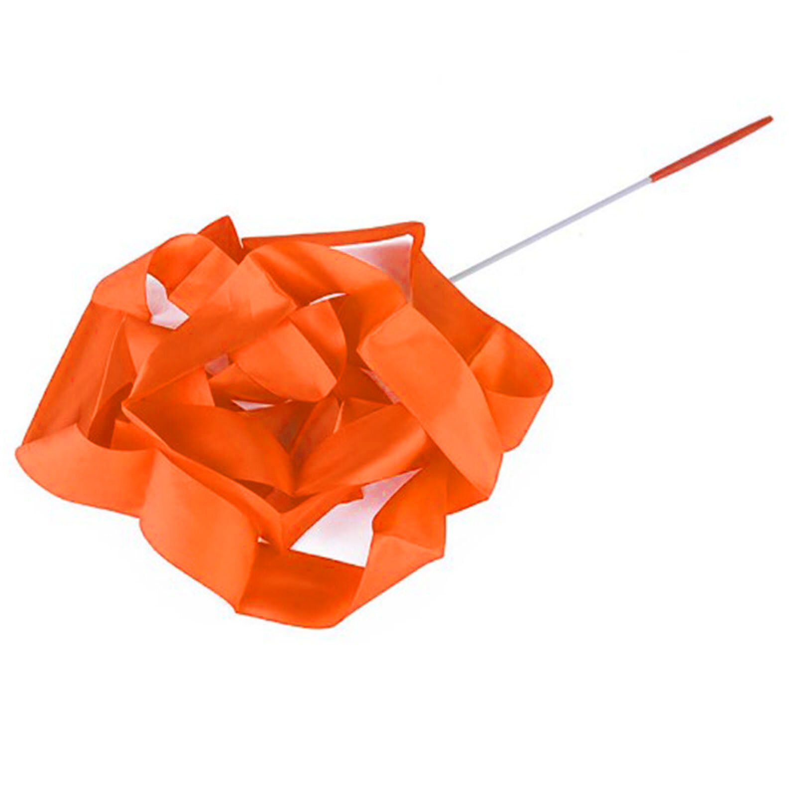 4 м/13,12 футов Танцевальные Ленты Гимнастические Ленточные Серпантины Танцевальные Серпантины Палочки для Детей Оранжевого Цвета