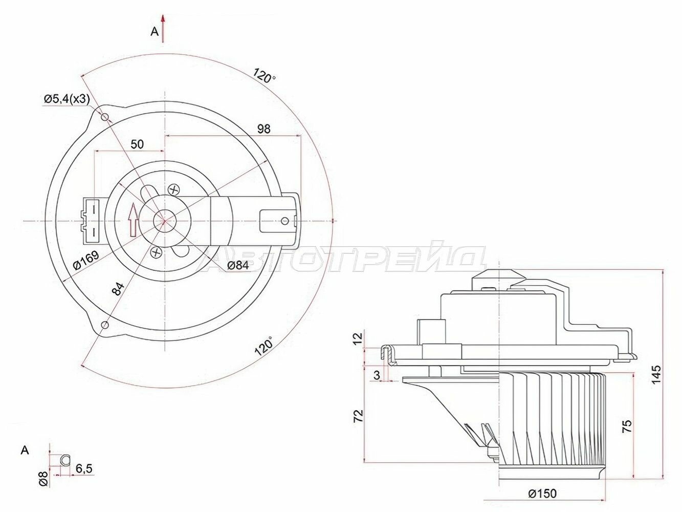 Мотор отопителя салона, печки для Лексус Rx300 330 350, Тойота Камри, Ленд Крузер арт ST8710333081 SAT