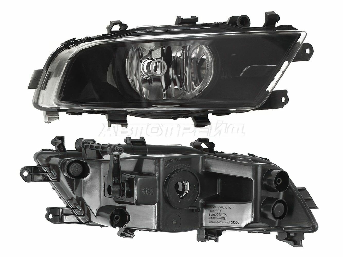 Фара противотуманная правая, черная для Шкода Суперб арт ST6652014RUE2 SAT