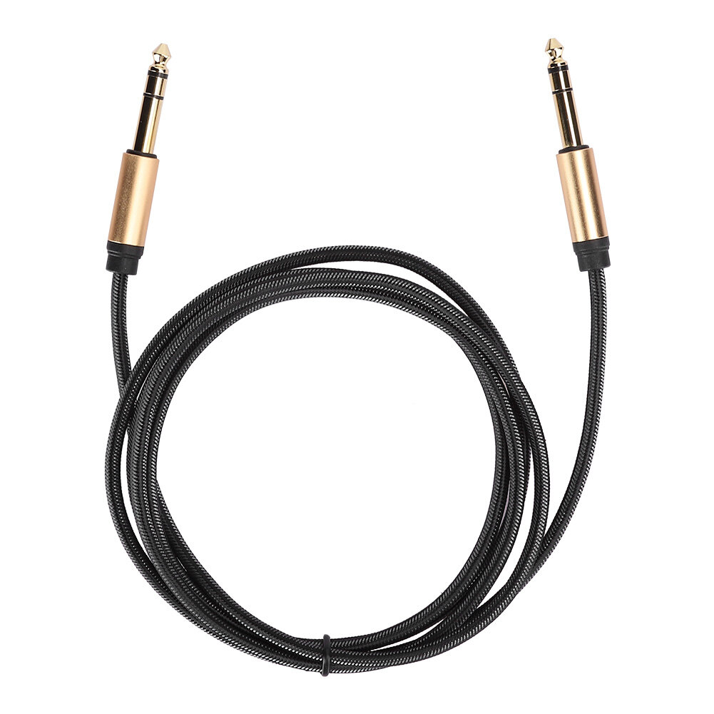 6,5 мм/ 0,3 дюйма аудиокабельной косички мужская до мужчин Высококачественное вспомогательное прочное алюминиевое сплавовое проволока
