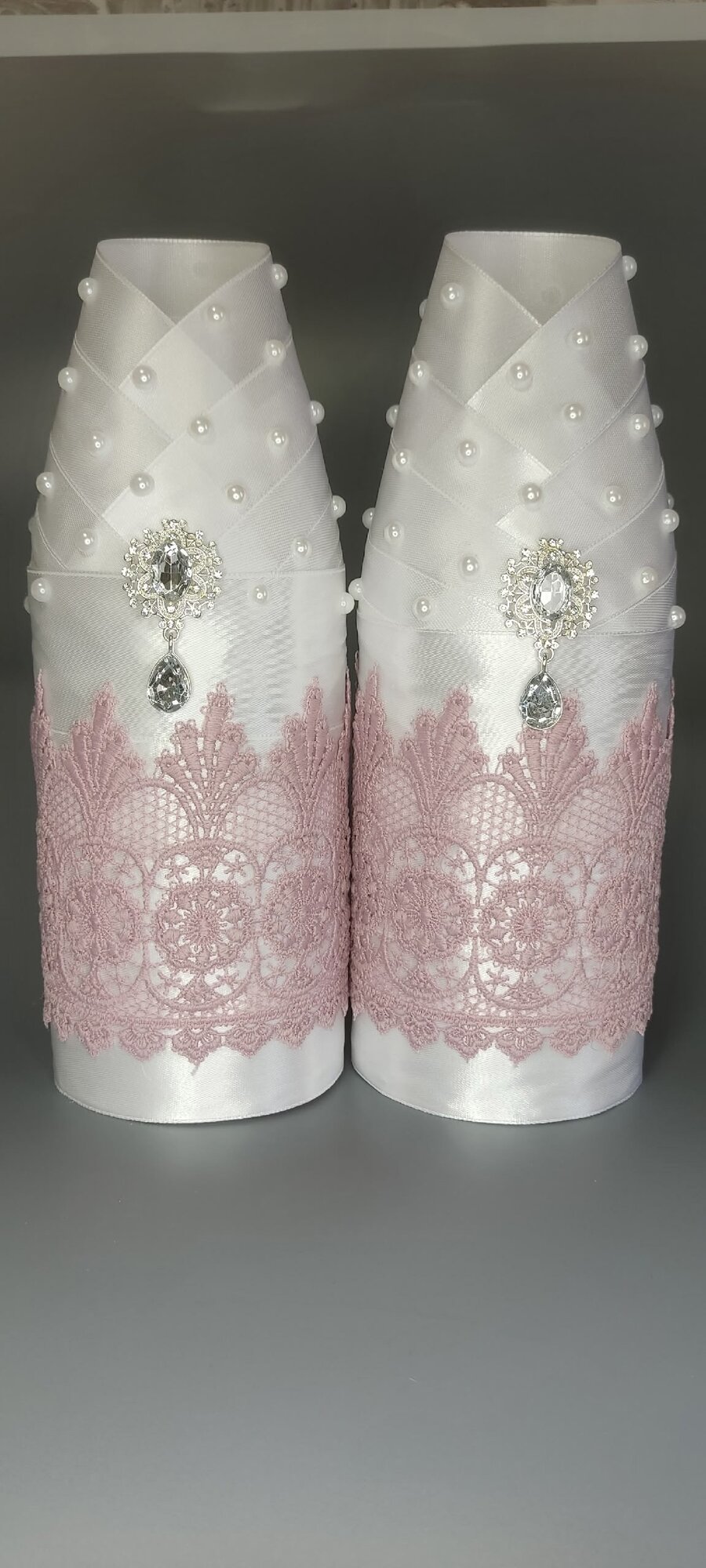 Свадебное шампанское ручной работы