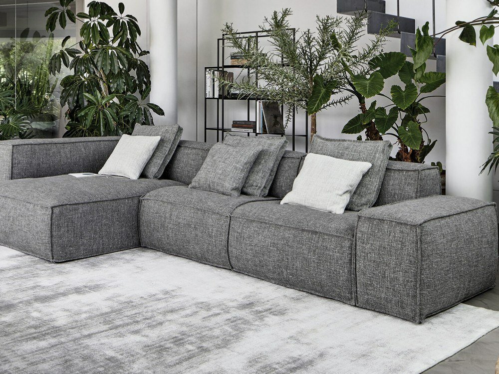Диван угловой модульный мягкий Лаго с Memory Foam Anzolo 400х70х170 см — фото 1