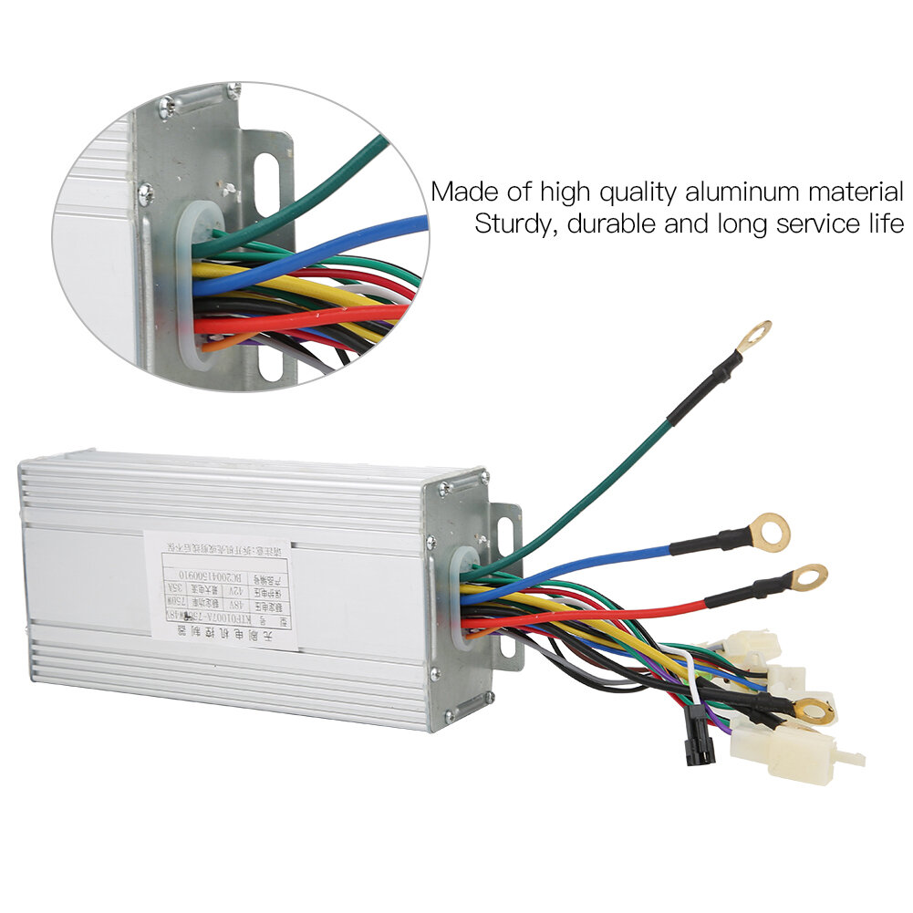 48V 750W Алюминиевый прочный бесщеточный контроллер для электрического скутера E-Bike