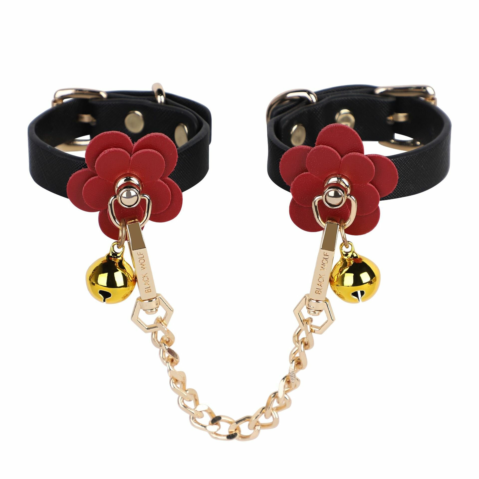 SM секс игрушки цветок колокольчик ошейник тяга наручники пара флирт связанный рабство альтернативные игрушки