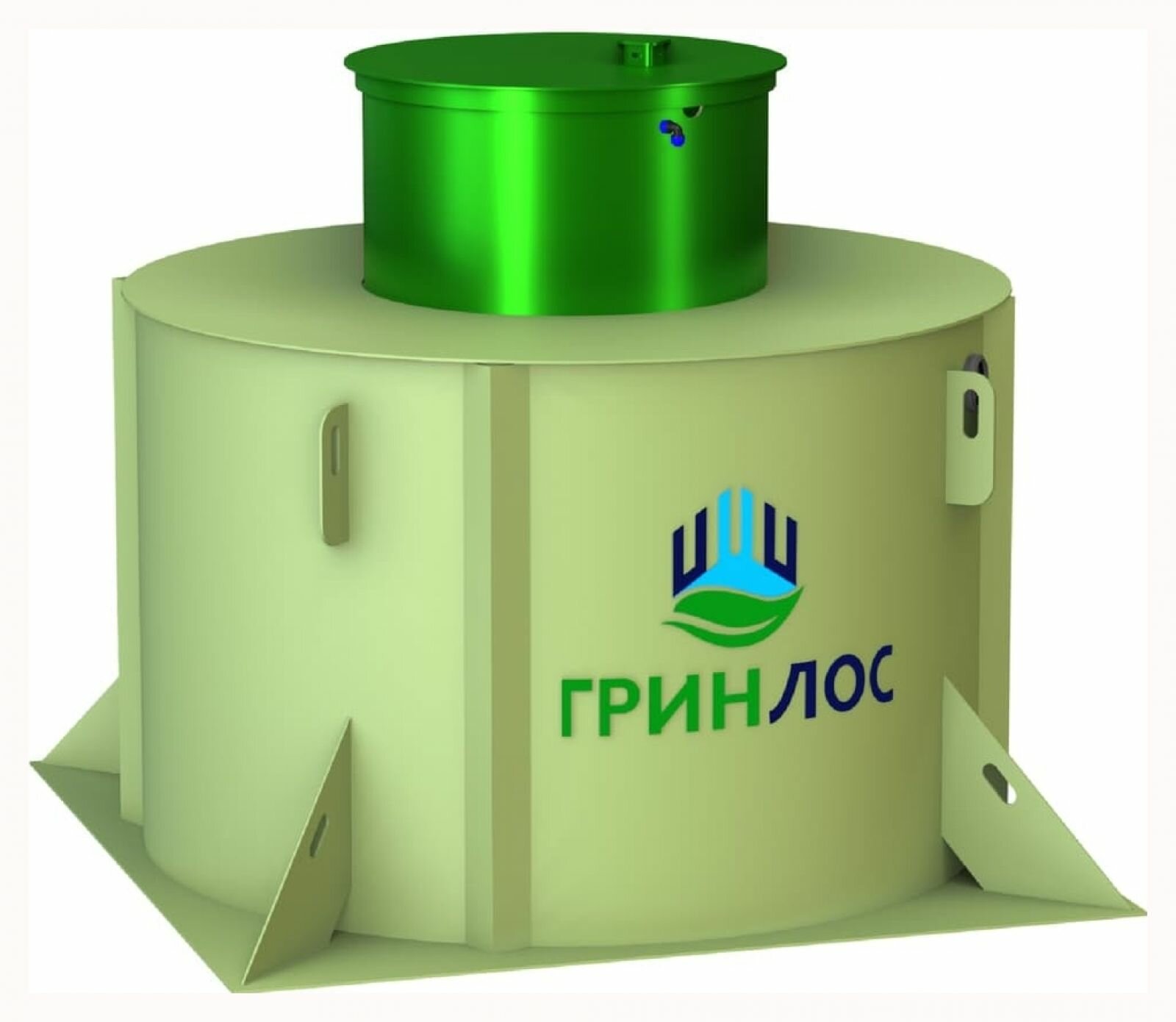 Септик для дома гринлос Аэро 12 (2.5 м3/сут, самотечный, на 12 человек)