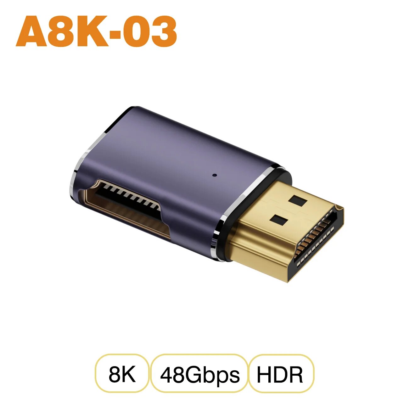 NNBILI HDMI 2.1 кабель-адаптер папа-мама A8K-03