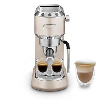 DeLonghi Кофеварка рожковая EC885. BG, бежевый, серебристый