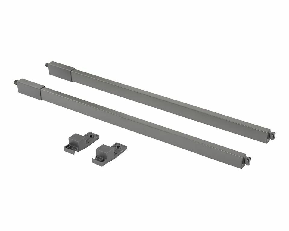 Рейлинги Firmax длина 550 мм, квадратные верхние для ящика Smartline, комплект серый
