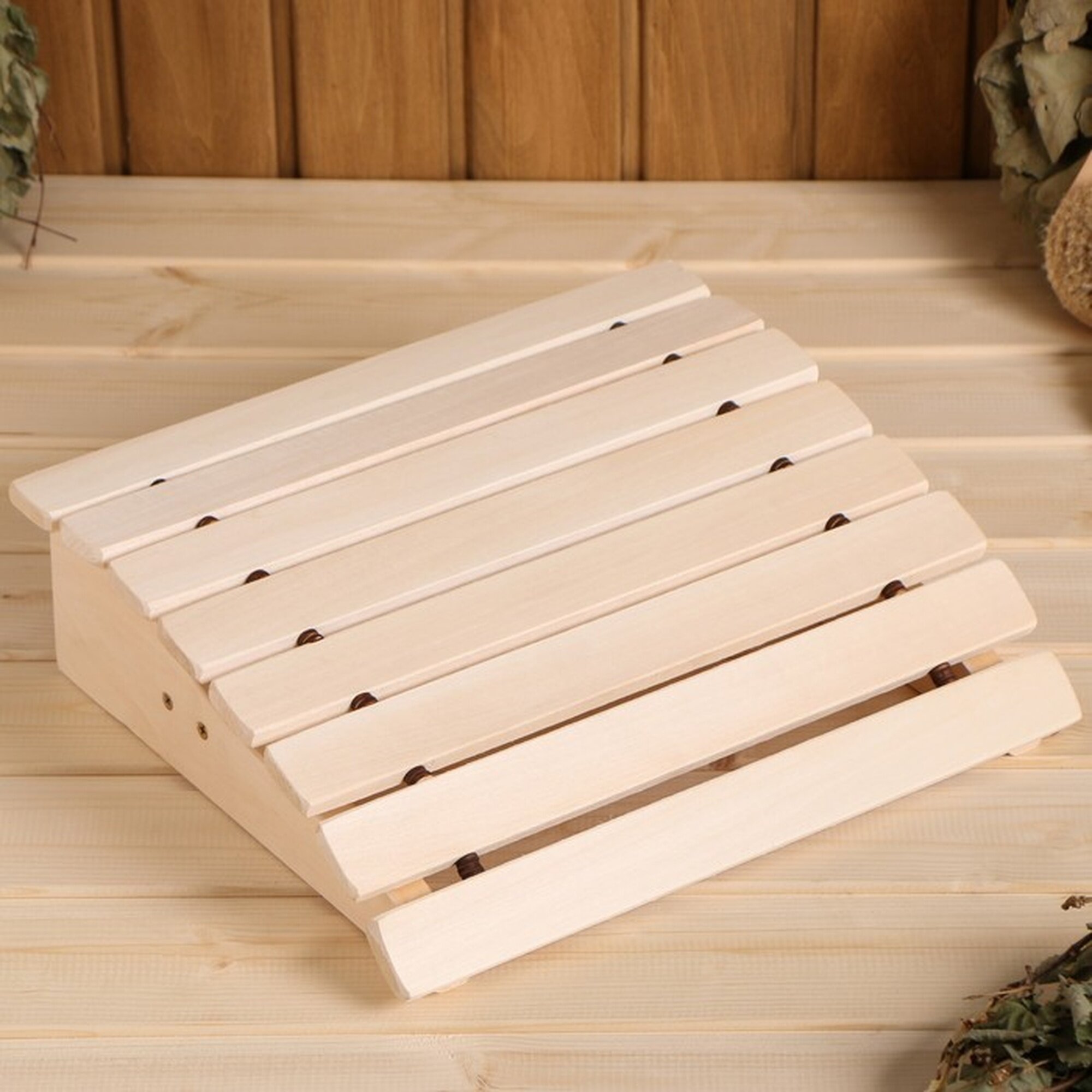Подголовник Добропаровъ, анатомический, дерево, бежевый, 32x28x9,5 см