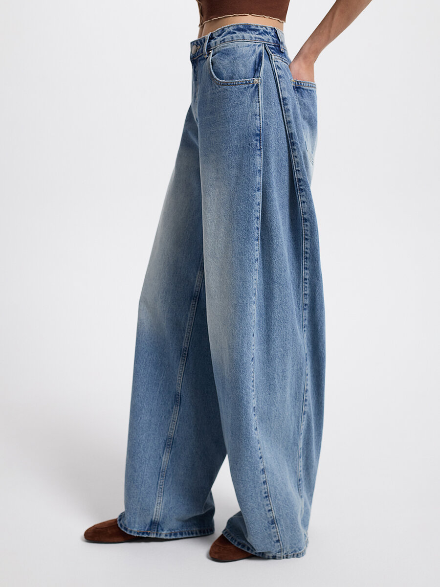 Джинсы широкие 