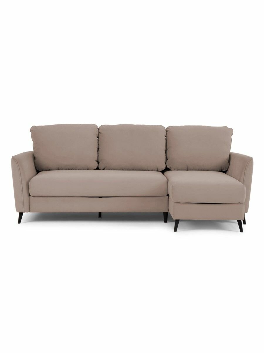 Диван-кровать Askona (Аскона) угловой Лагуна-Тк. Sky Velvet 17, пантограф