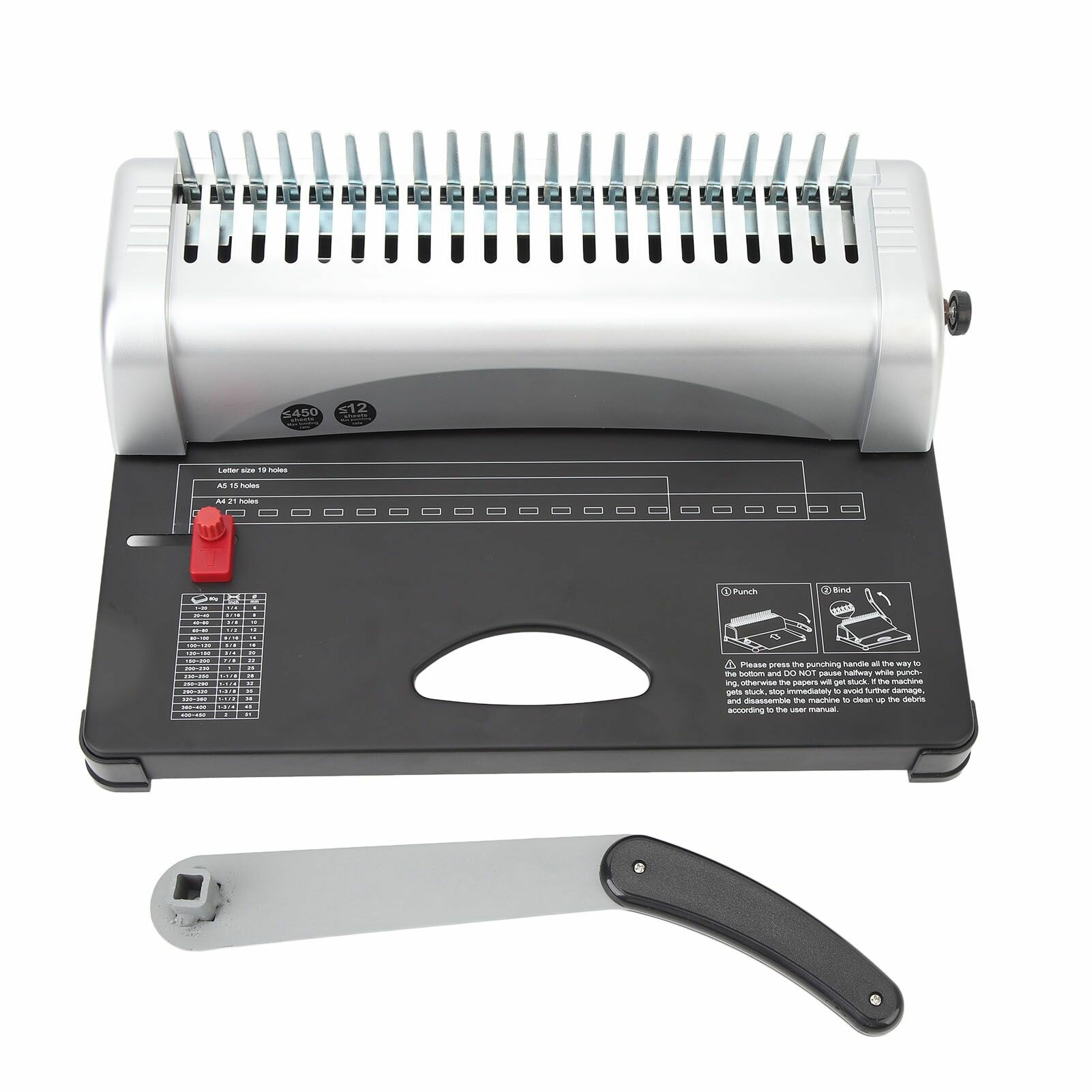 Ручная переплетная машина А4, 21 отверстие, 10-450 страниц