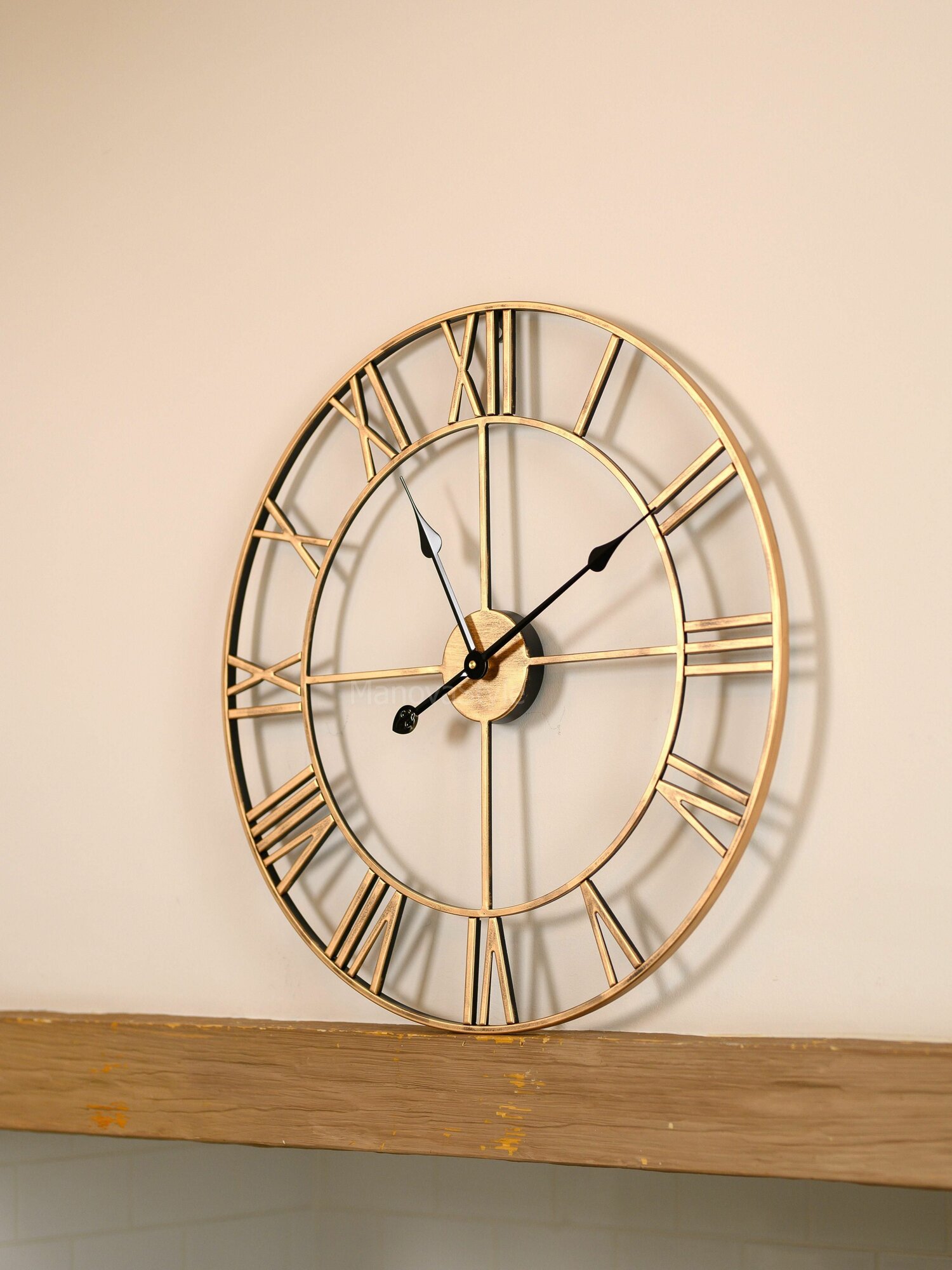 Большие настенные часы 60 см в стиле лофт с бесшумным механизмом и 3D эффектом для гостиной кухни или офиса