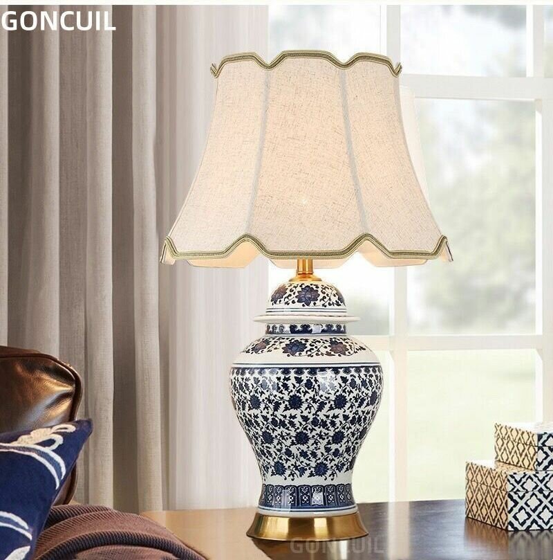 Винтажная китайская спальня гостиная настольная лампа / Художественное оформление интерьера 58*34CM