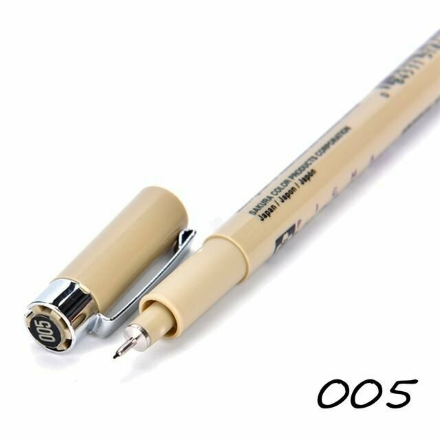Капиллярная ручка линер Sakura Pigma Micron 005 (0.2 mm)