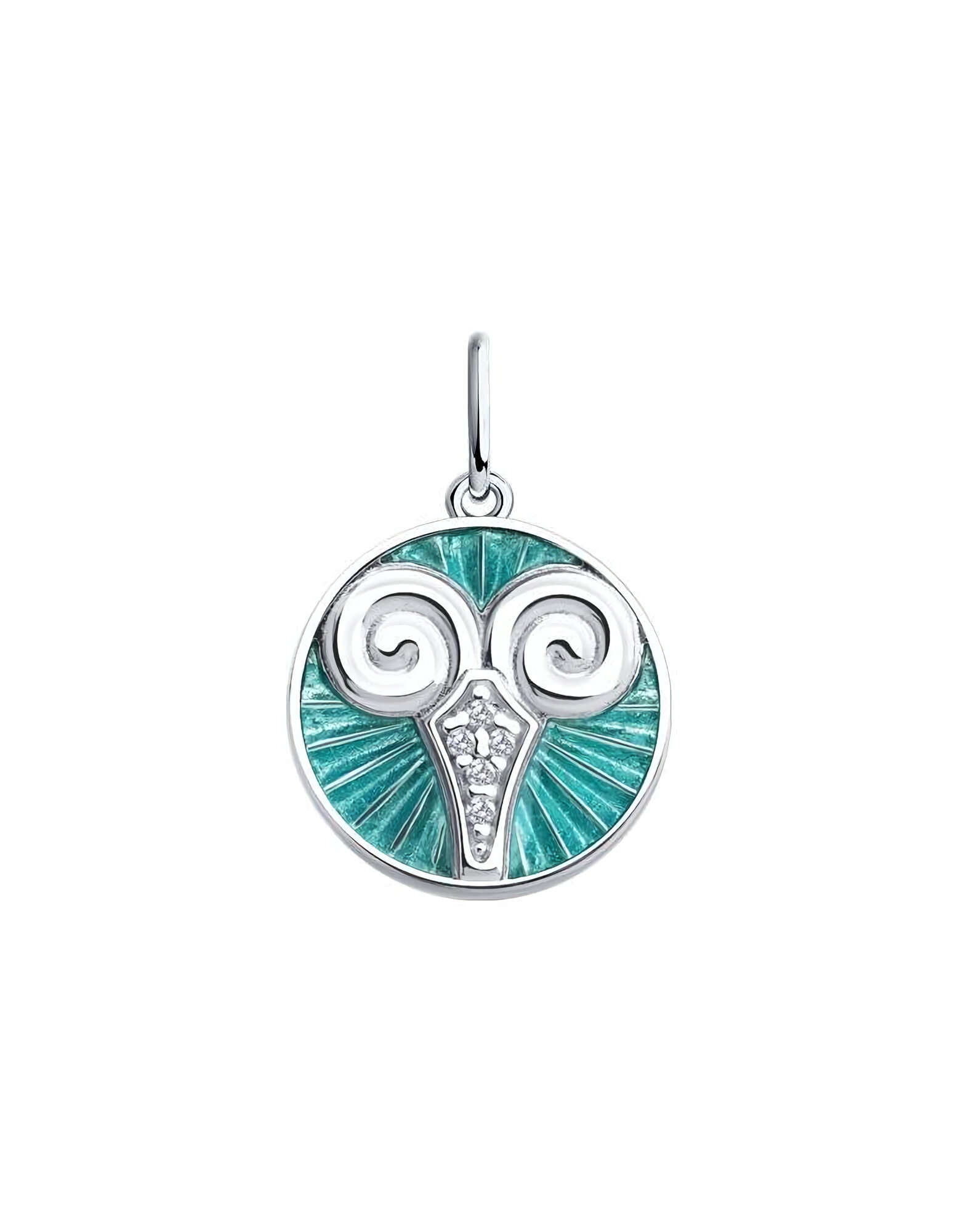 Подвеска, серебро, 925 проба, родирование, эмаль