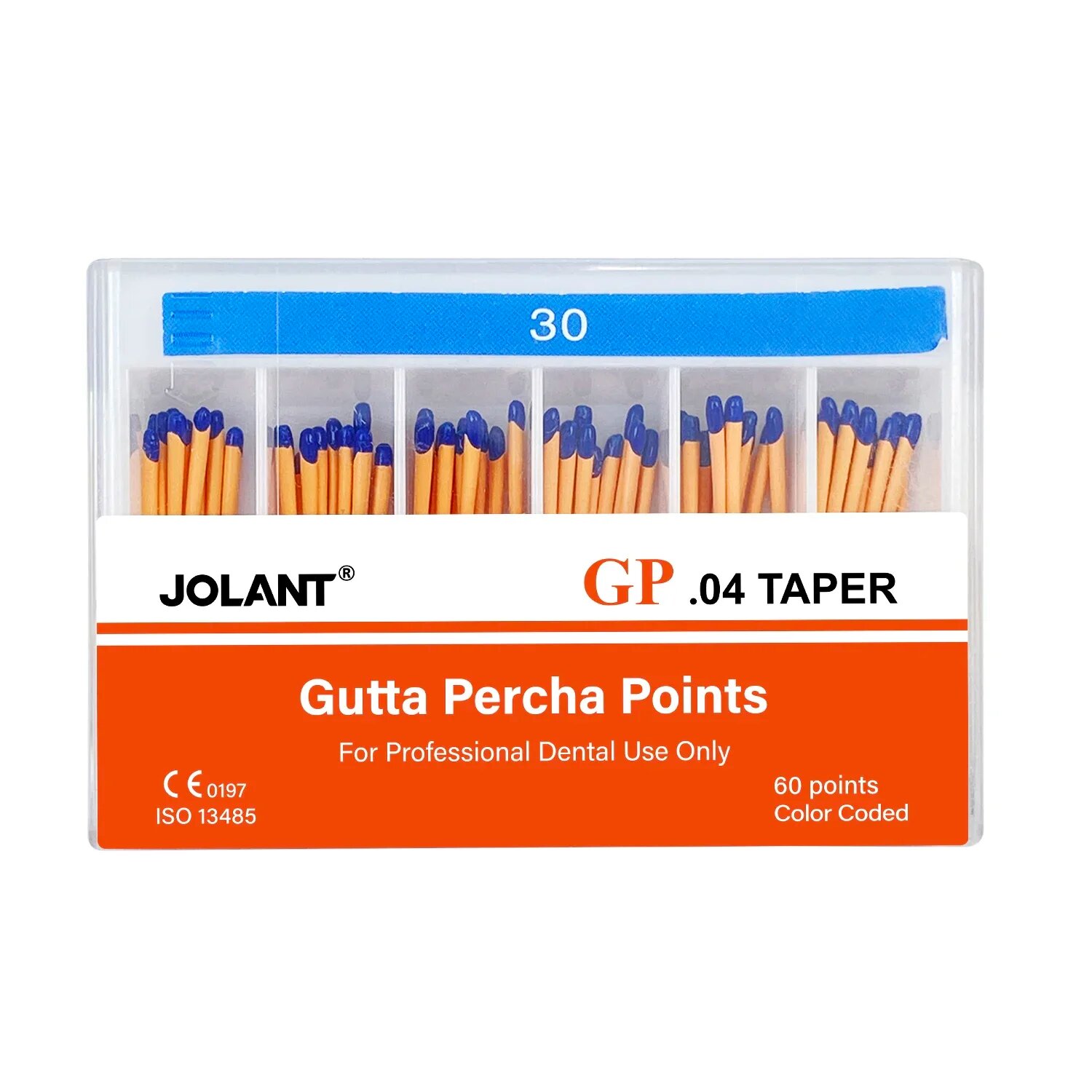 JOLANT Dental Gutta Percha Points 02/04/06 F1 F2 F3 GP-04 Taper 30