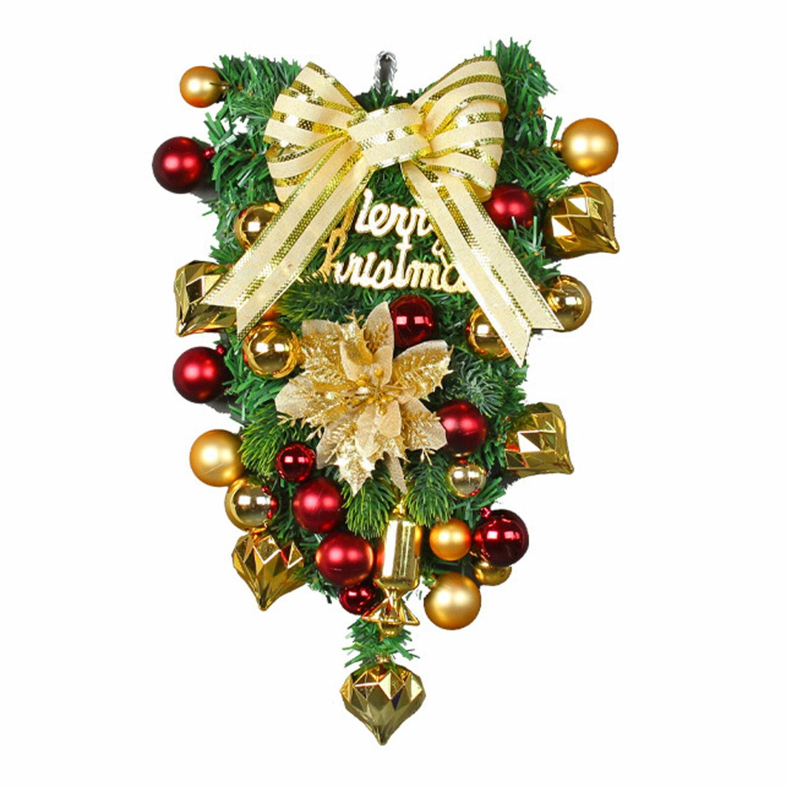 Рождественский венок, знак приветствия, украшения для окон, входной двери, винтажный орнамент праздничной вечеринки