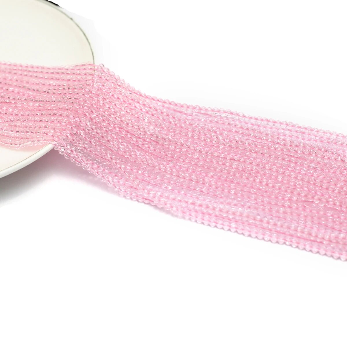 5 нитей/компл, 3 мм, розовые стеклянные бусины из шпинели, круглые граненые хрустальные бусины-разделители для изготовления ювелирных изделий, ожерелье, браслет, аксессуары