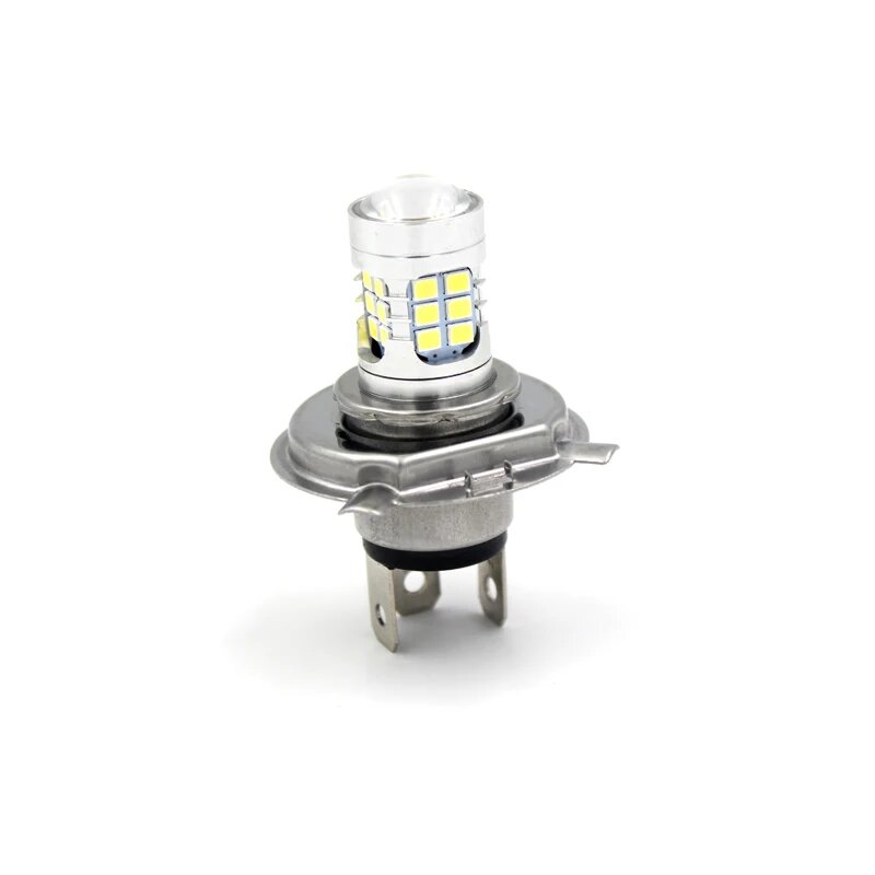 Светодиодная лампа Auoto 30SMD H4 для автомобильных и мотоциклетных фар, лампочка для фар AC DC 6 в 8 Вт 6000 лм K, белый комплект для преобразования высоких/низких ламп