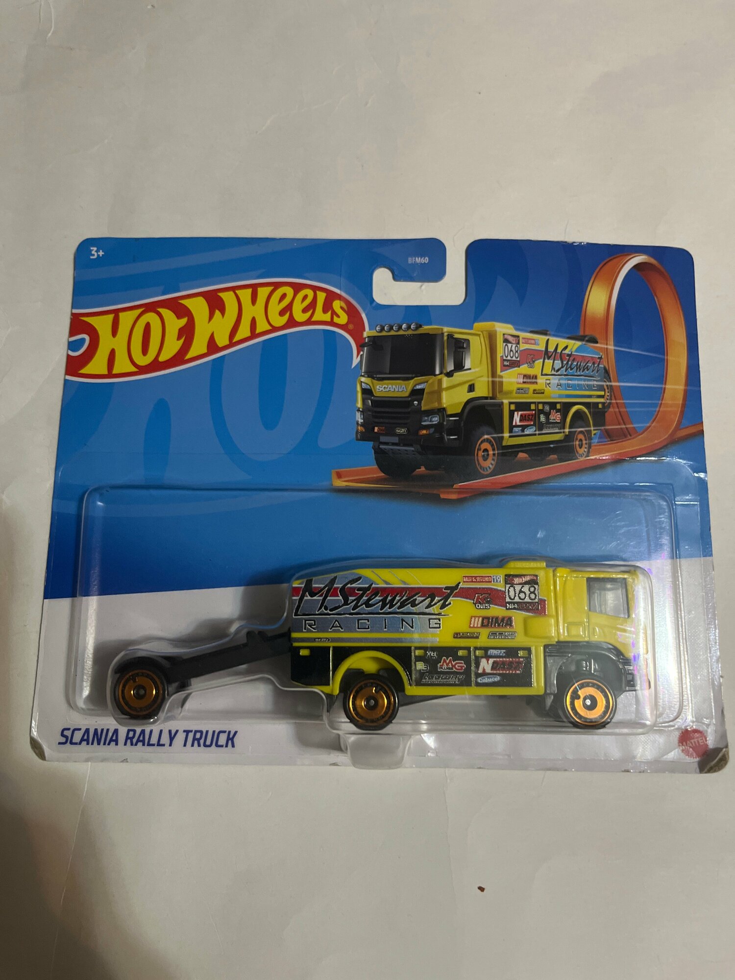 Машинка грузовик-трейлер Hot Wheels Scania Rally Truck BFM60-GKC33