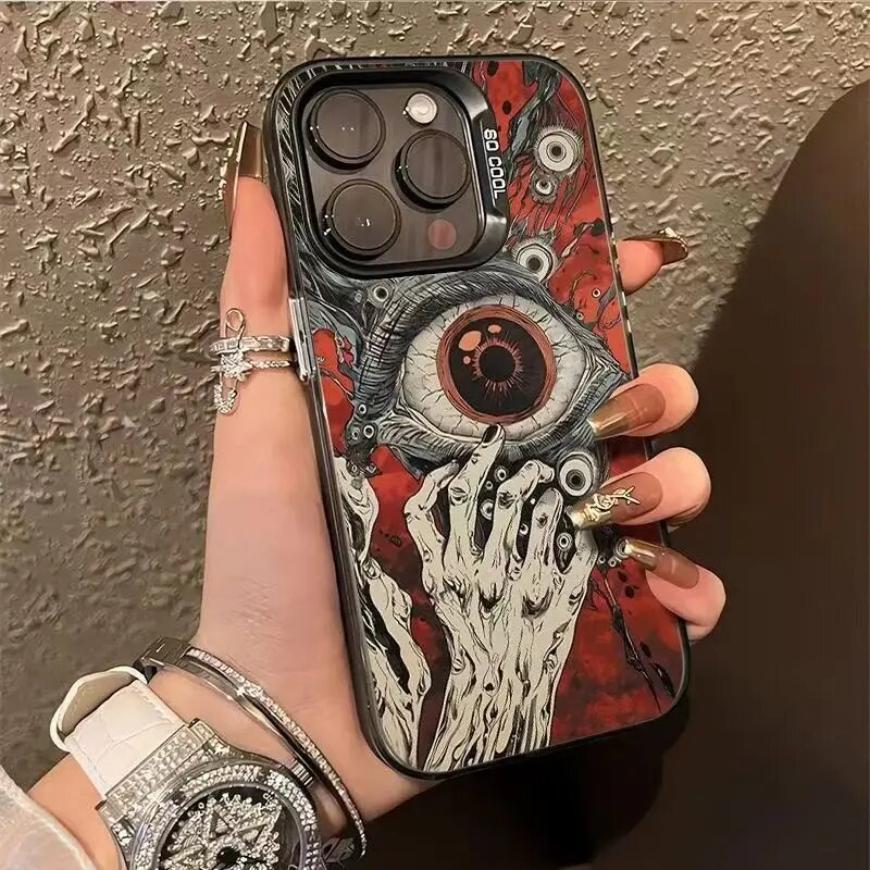 Чехол для телефона с узором Devil Eyes для iPhone 17 16 Pro Max 15 14 13 12 11 XS X для айфона 14, 4