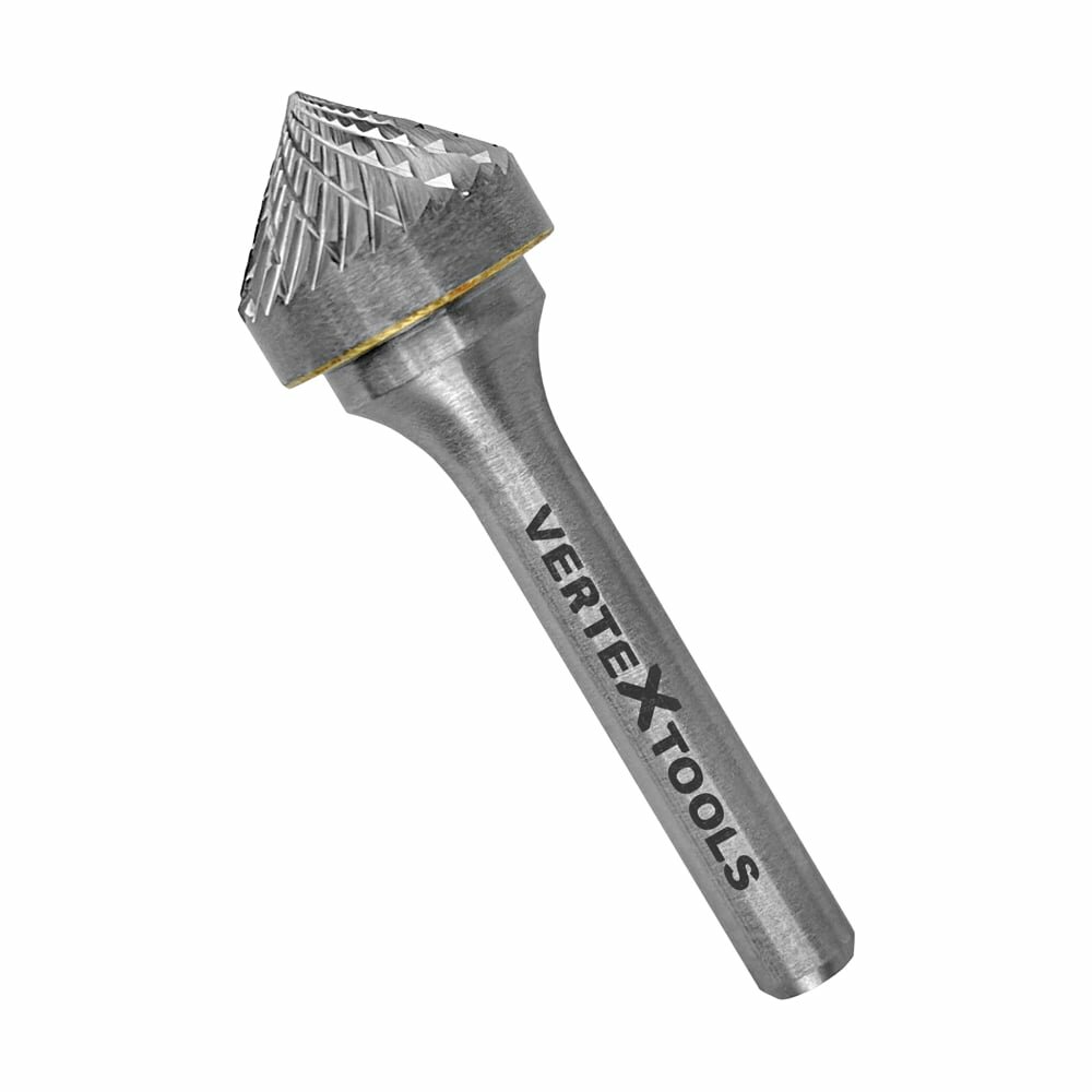 Бор-фреза по металлу твердосплавная, зенкер 90 град, тип K, 16 мм vertextools 3648-16