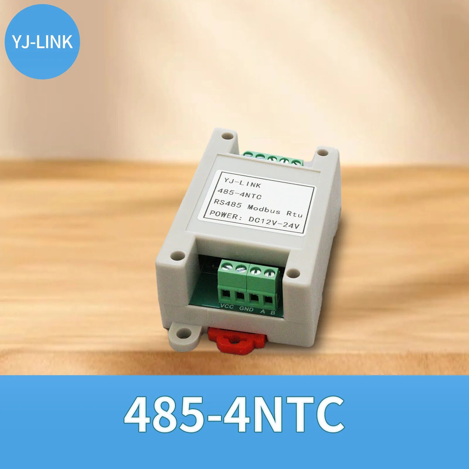 4-канальный NTC передатчик 10K для связи RS485 Modbus RTU 4NTC-Port-5.0