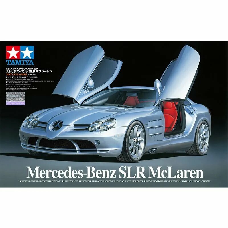 Сборная модель Машинка tamiya-24290 1/24 Mercedes-Benz SLR Luxury Sports Car (Metal Chassis) Car model kit