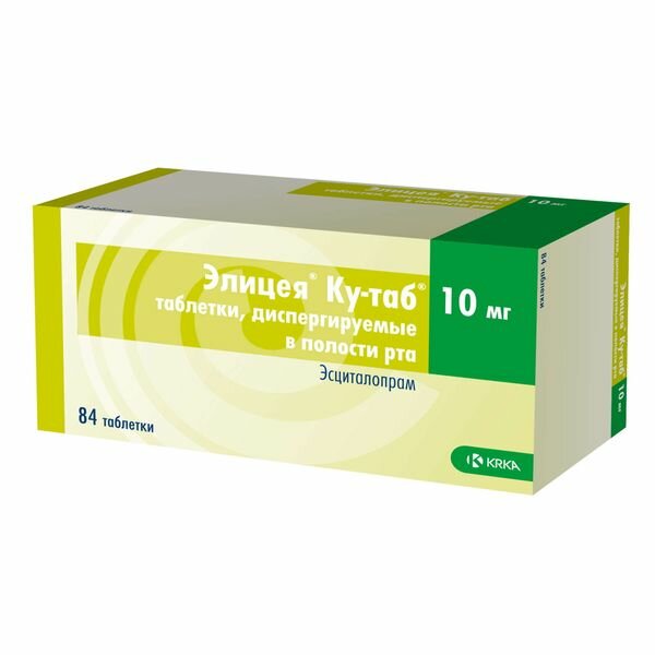 Элицея Ку-таб таблетки, диспергируемые в полости рта 10мг 84шт