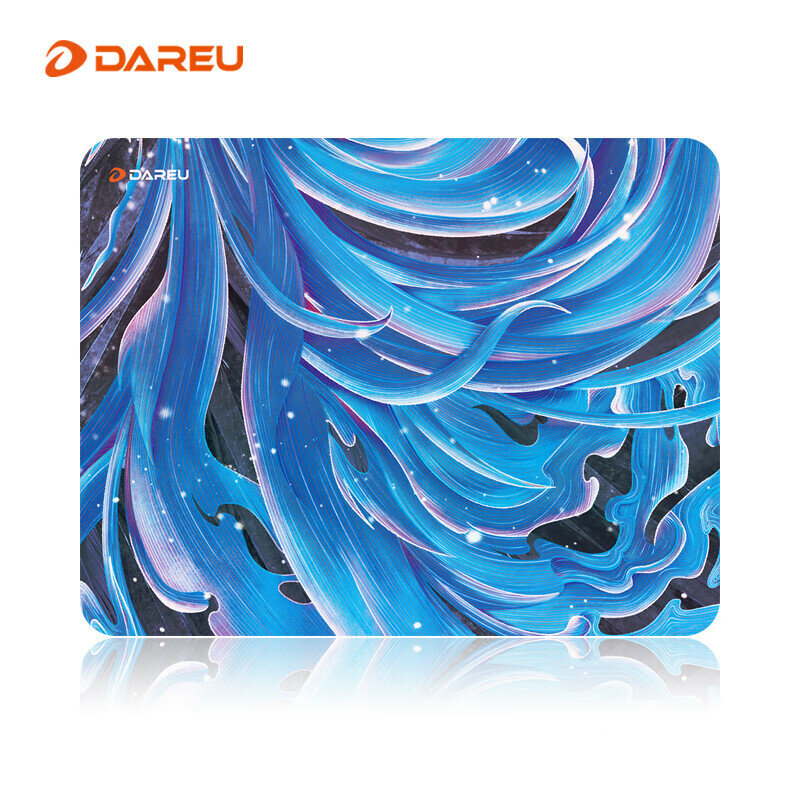 Dareu PE-S363 Clear Rainbow Glass Film Professional Gaming Mouse Pad, Medium And Small Sizes, 360*280*3mm, Computer Office Keyboard Desk Pad, Blue