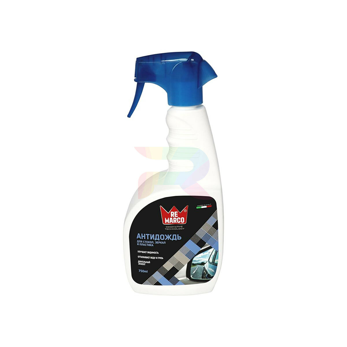 Водоотталкивающее средство для стекол и зеркал, антидождь Re Marco RM-865 триггер-распылитель 750 мл.