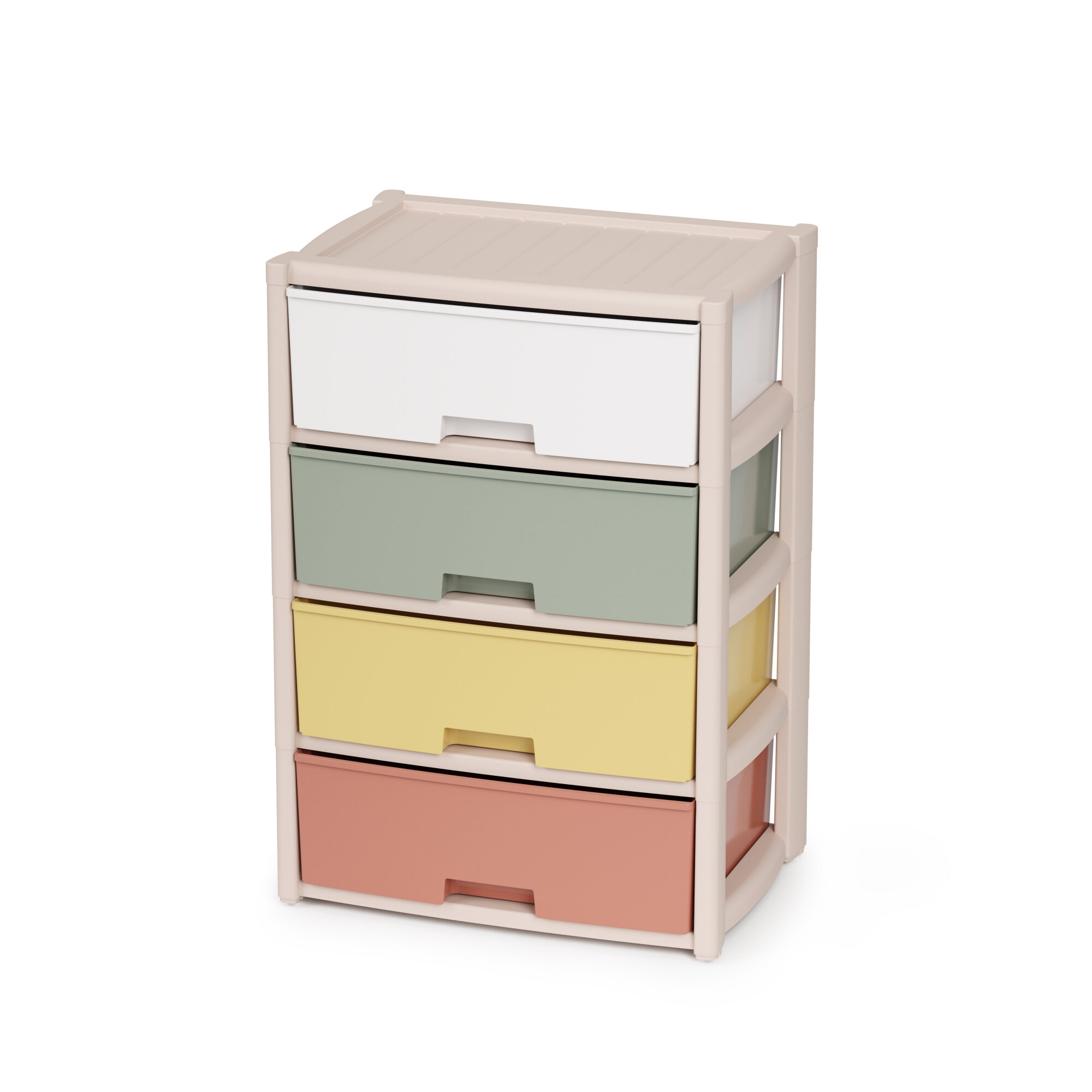 Комод четырехсекционный Альтернатива Колорит, 56 x 39 x 81 см, цветной