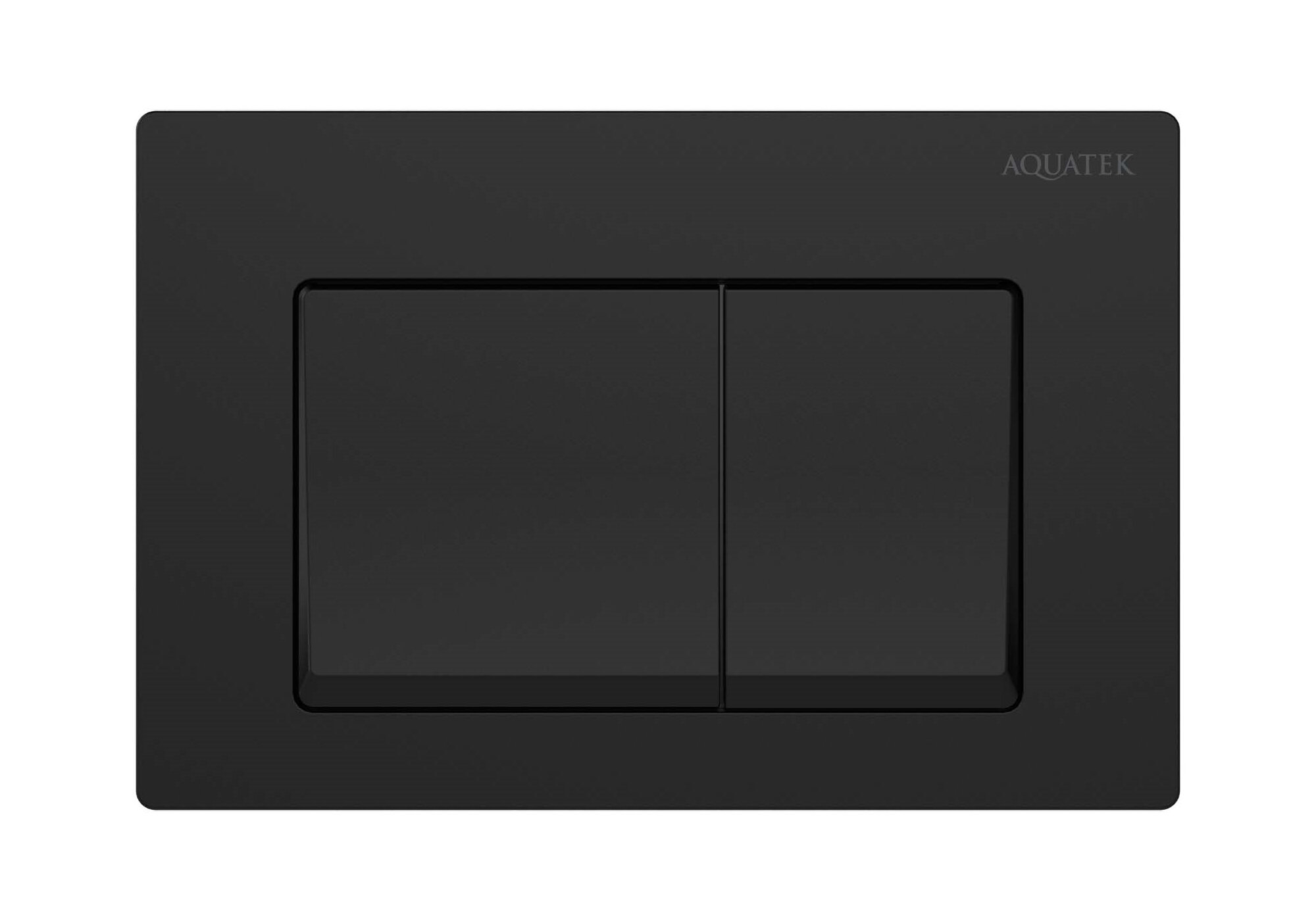Панель смыва Aquatek Small для INS-0000018, клавиши квадрат, чёрный матовый TDI-0000007