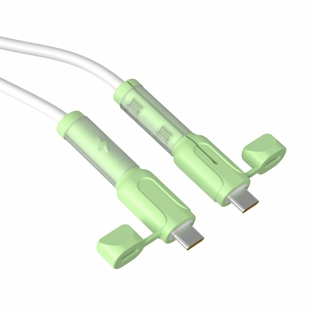 Адаптер питания usb, Защитный кожух кабеля передачи данных, защитный кожух для предотвращения разрыва соединения-зеленый-двойной тип C