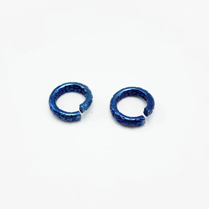 2 шт. титановые кольца для ключей CAMISUENO, Blue