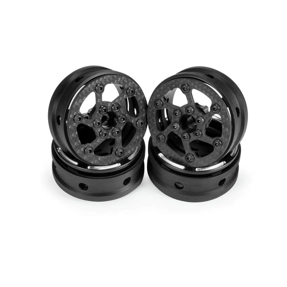 4PCS B, диски RC Crawler, 1.9", углеволокно, алюминий