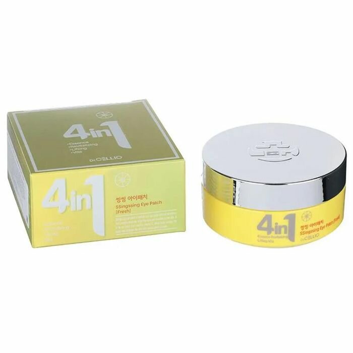 Dr.Cellio Гидрогелевые патчи для кожи вокруг глаз с витаминами 60 шт. DR. G50 4 in 1 Ssingssing Eye Patch (Fresh)