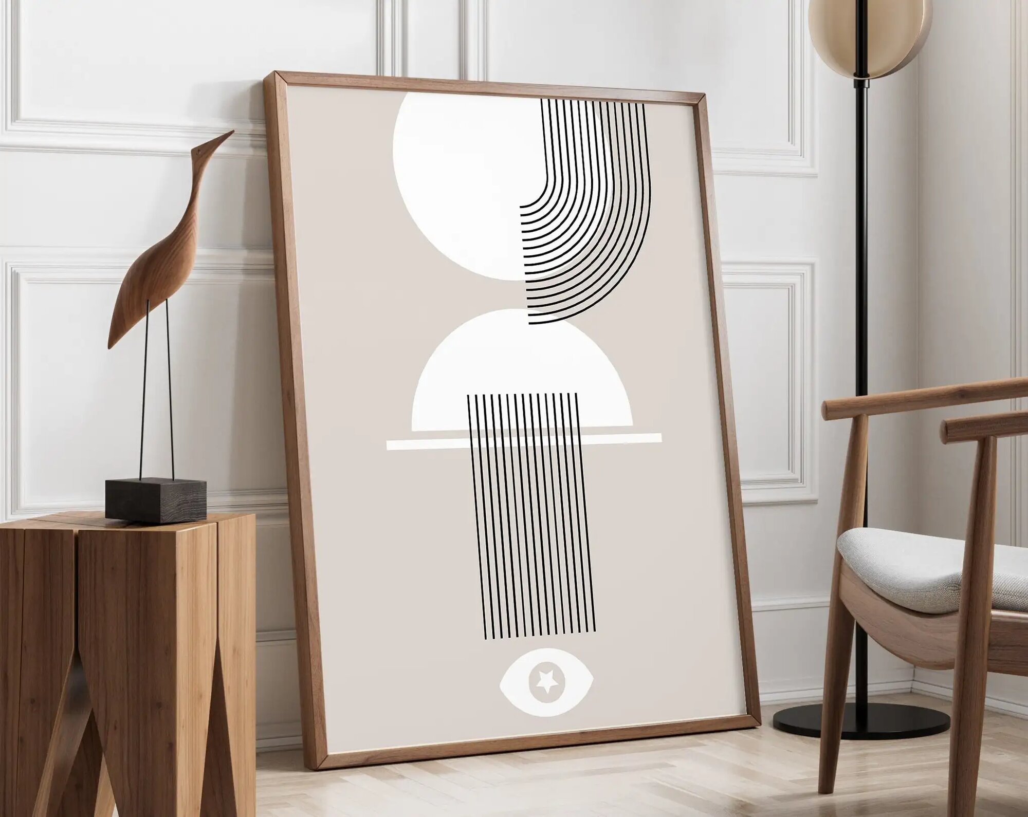 Абстрактная геометрическая картина Botanical Canvas Prints 22, 40x60cm No Framed