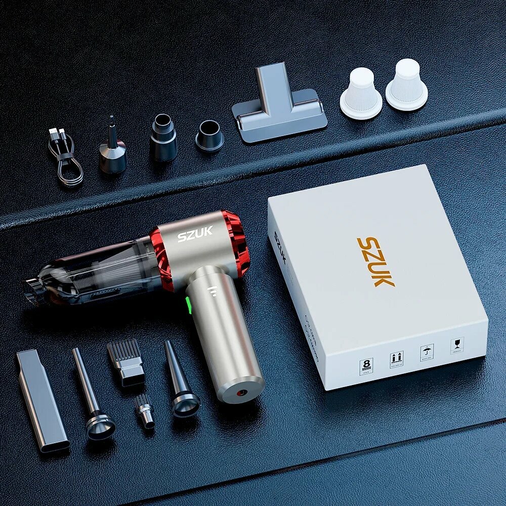 SZUK C012 985000Pa автомобильный пылесос портативный беспроводной мощный всасывающий Max Red 2hapa
